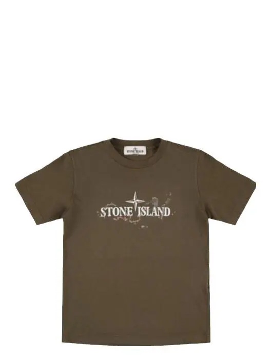 Stone Island Printed Cotton Jersey T-shirt - Military Green