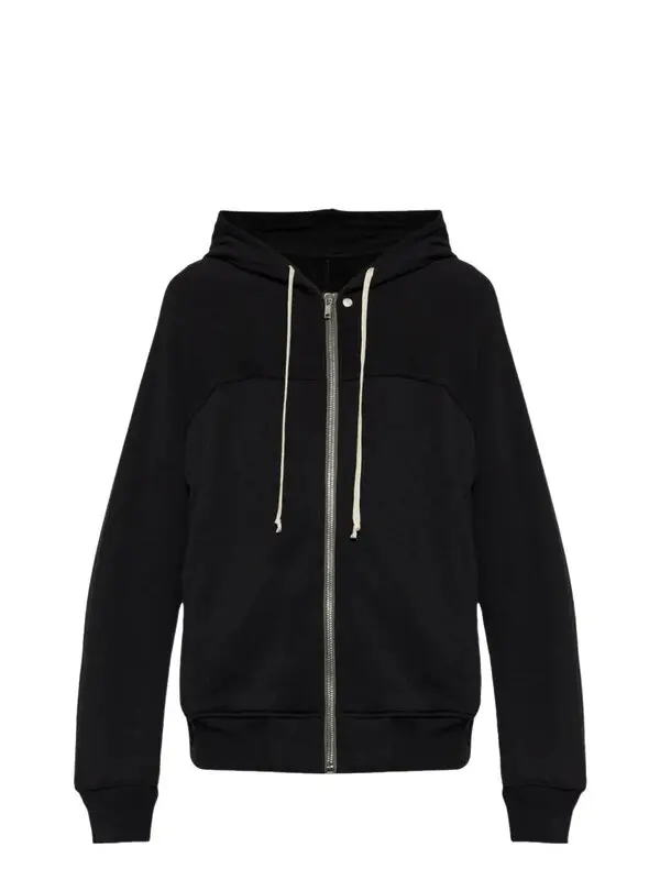 Rick Owens Zip-up Drawstring Hoodie - Black