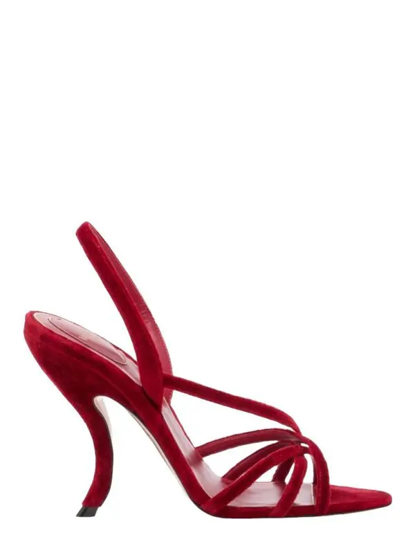 Valentino Garavani Vlogo Signature Open Toe Sandals - Red