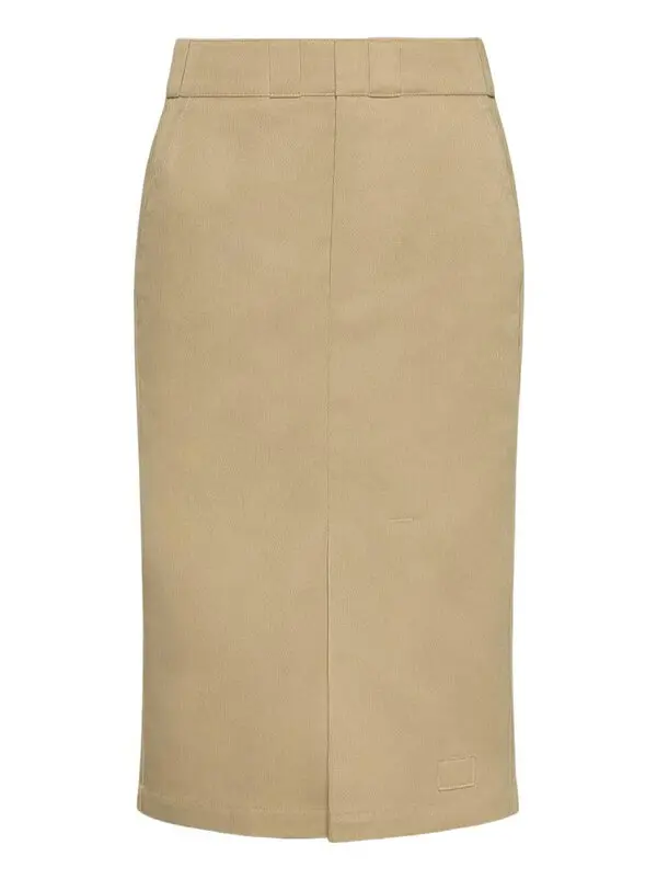 MAISON MARGIELA Chino Skater Midi Skirt - Camel
