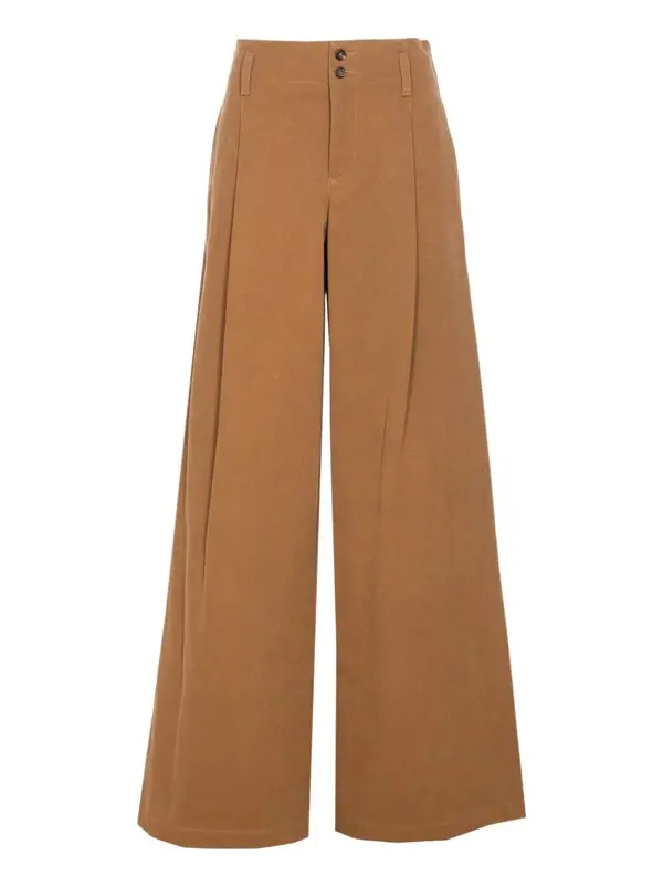 Chloé Buttoned Trousers - Mustard Brown