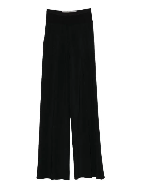 Rick Owens Wide Leg Elasticated Waistband Trousers - Black