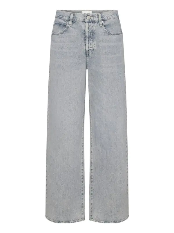 FRAME The Loose Wide-leg Jeans - Gray