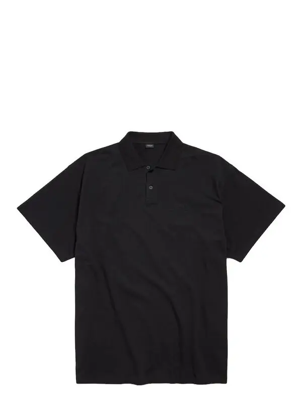 Balenciaga Bb Garderobe Polo Shirt - Black
