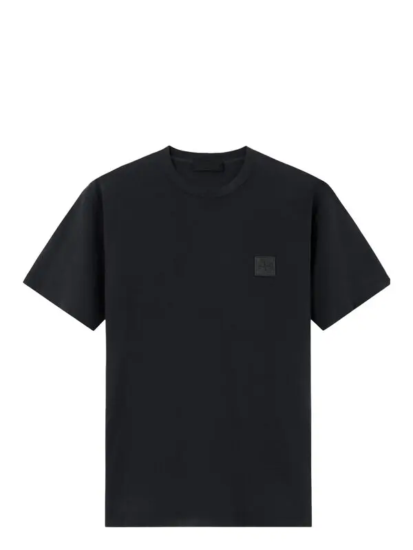 Stone Island Logo Patch Crewneck T-shirt - Black