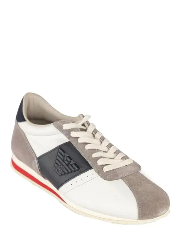 Emporio Armani Lace Up Sneakers - White