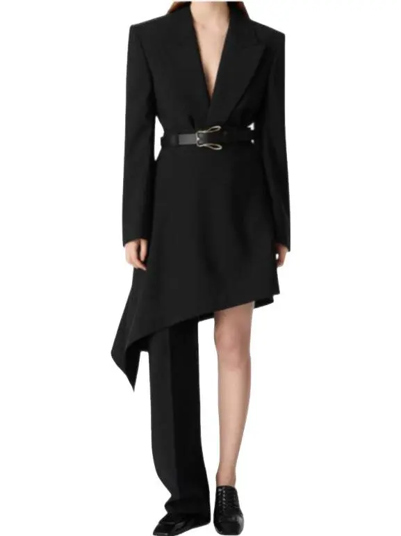Bottega Veneta Asymmetrical Skirt Trousers - Black