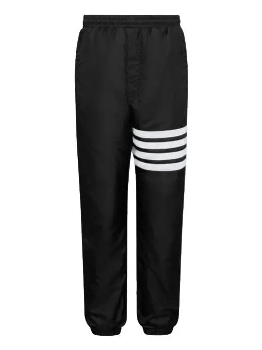 Thom Browne Four-bar Ripstop Track Pants - Black