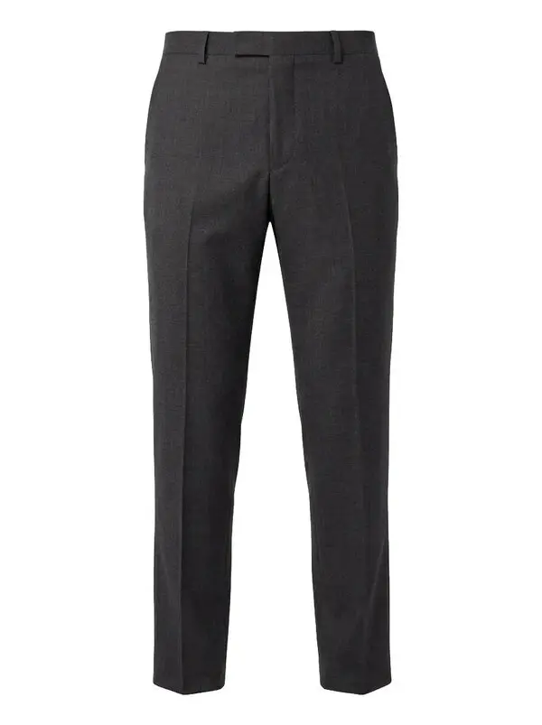 Gucci Checked Wool Trousers - Black