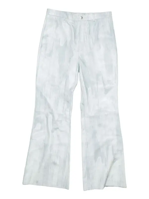 Acne Studios Straight-leg Leather Trousers - White