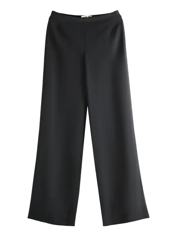 THE ROW Roger Wide-leg Trousers - Black