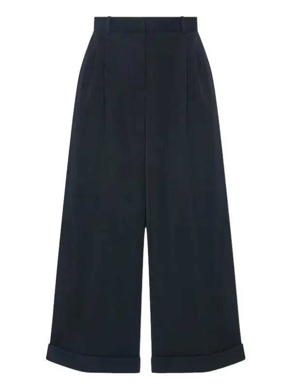 THE ROW Lior Cuffed Trousers - Black