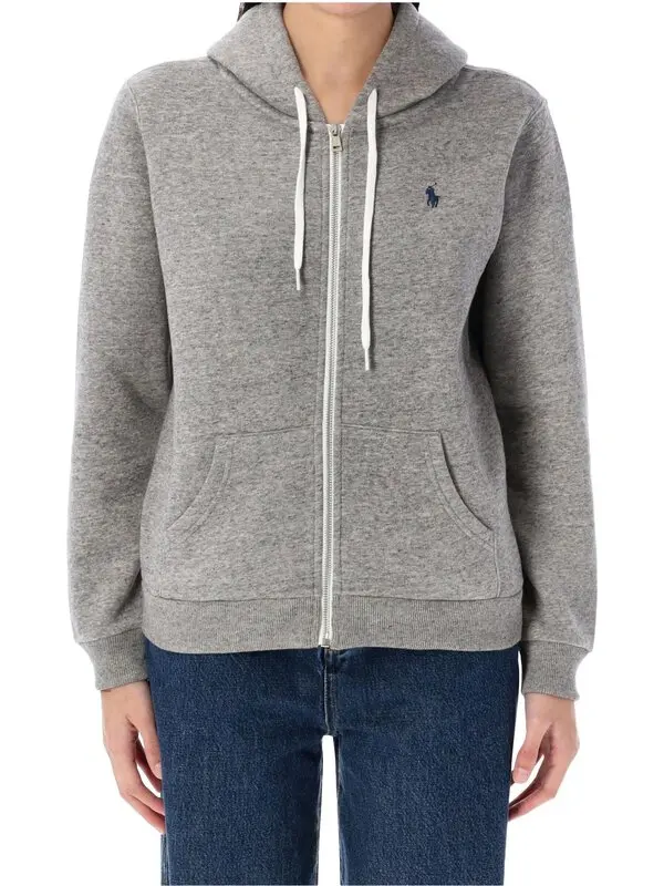 Polo Ralph Lauren Full-zip Drawstring Hoodie - Gray