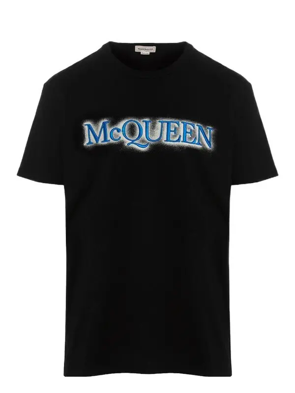 Alexander McQueen Logo Printed Crewneck T-shirt - Black