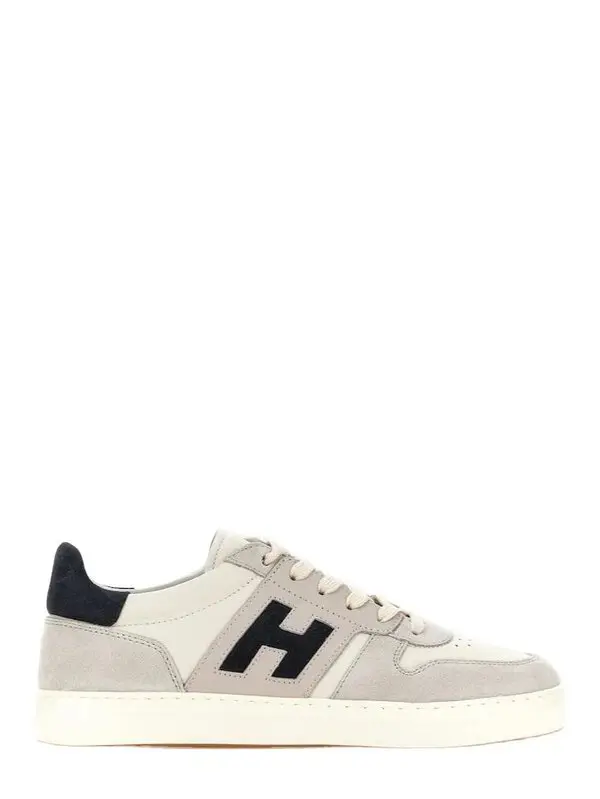 Hogan H-stripe Lace-up Sneakers - Blue Ivory