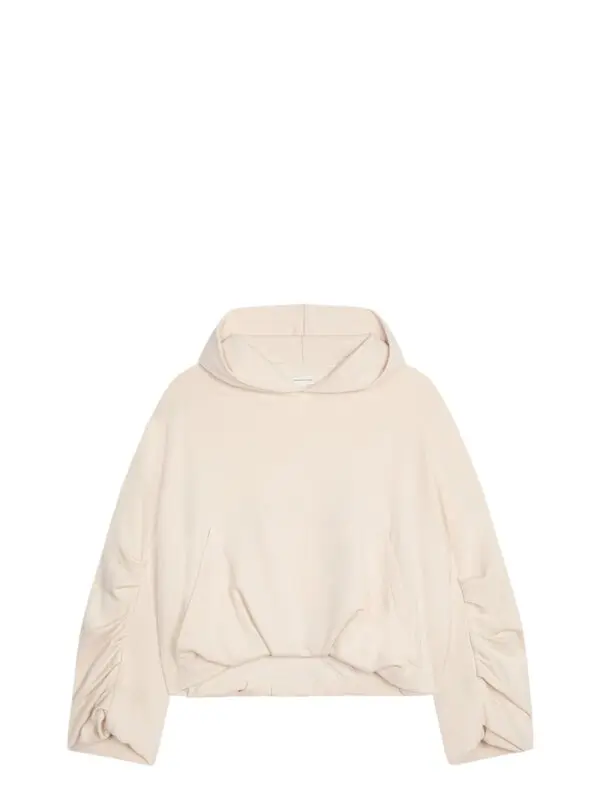 Dries Van Noten Long-sleeved Hoodie With Pleated Sleeves - True Color