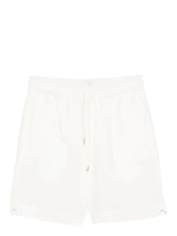 Eleventy Wide Leg Drawstring Shorts - White