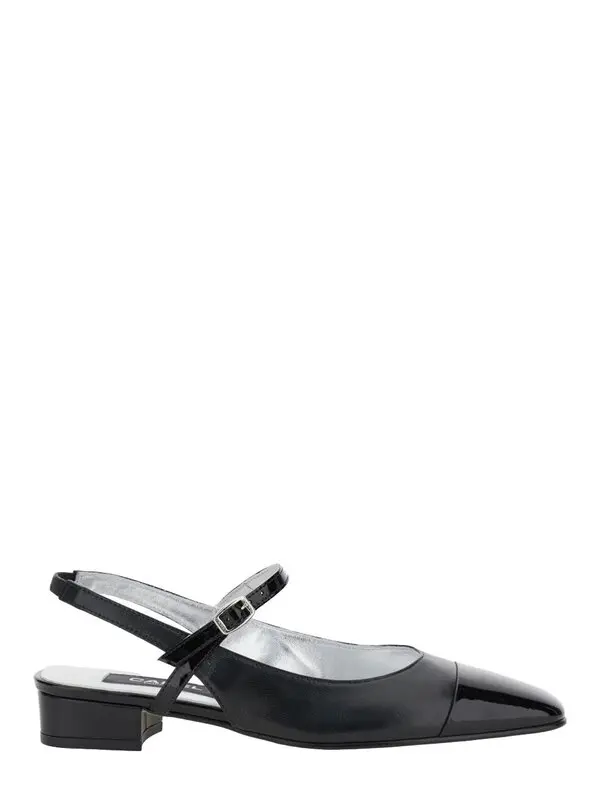 CAREL Slingback Flat Shoes - Black