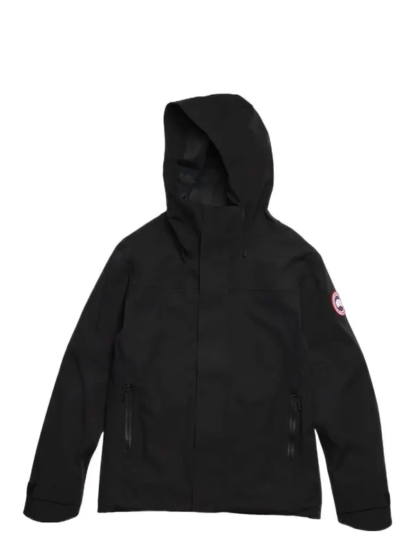 Canada Goose Hooded Windbreaker Jacket - Black