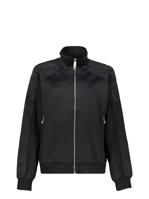 John Richmond Logo Tape Zip Sweatshirt - Black