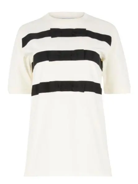 Nina Ricci Bow Detail T-shirt - Cream