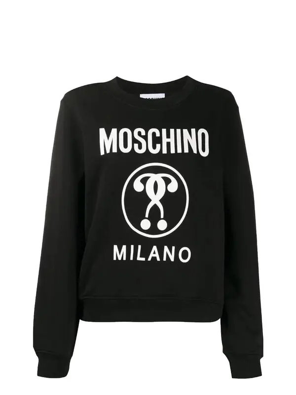 Moschino Printed Logo Sweatshirt - Black