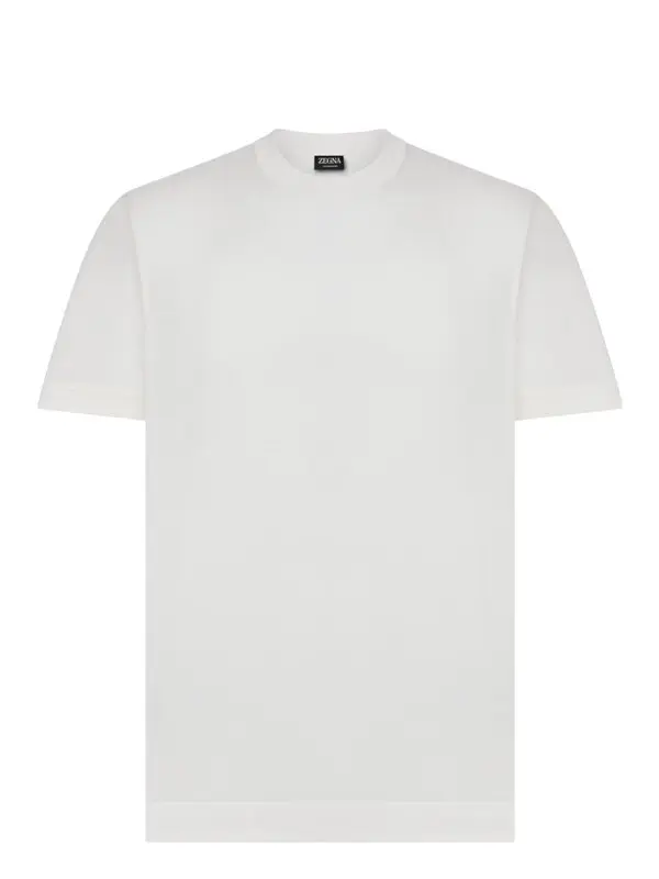 Zegna Regular Fit Crewneck T-shirt - White
