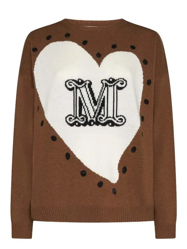 Max Mara Panaria Long-sleeved Knitted Sweater - White