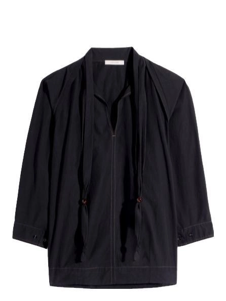 LEMAIRE Scarf Blouse - Black