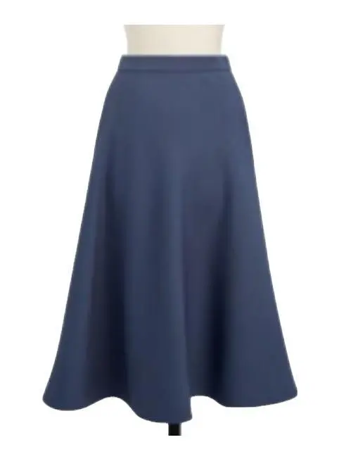 Dior Christian Flared Long Skirt - Blue