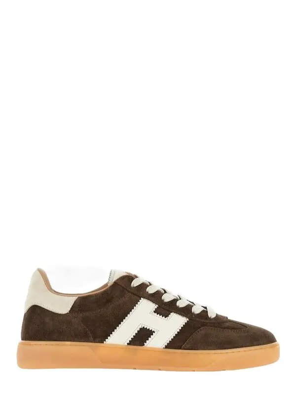 Hogan H647 Suede Low-top Sneakers - Brown