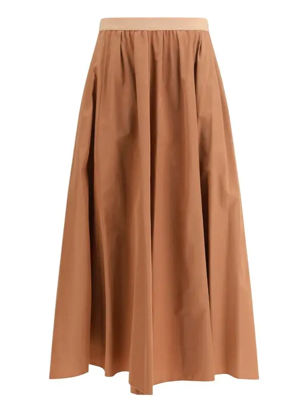 FORTE_FORTE Pleated Taffeta Skirt - Mousse