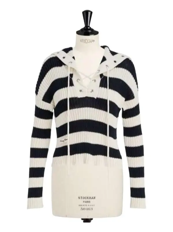 Dior Striped Marinière Sweater - White