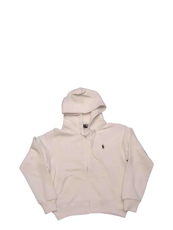 Polo Ralph Lauren Zip-up Hoodie With Drawstring - White