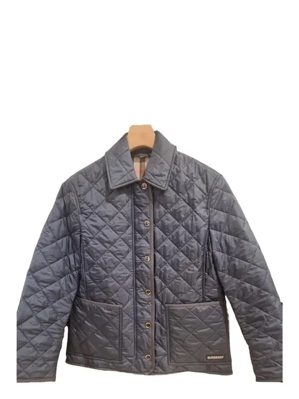 Burberry Quilted Cotton Jacket With Classic Collar - No