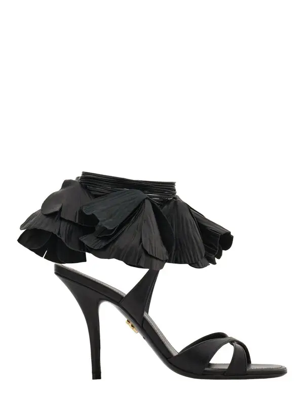 FERRAGAMO Estrella High Heel Sandals - Black