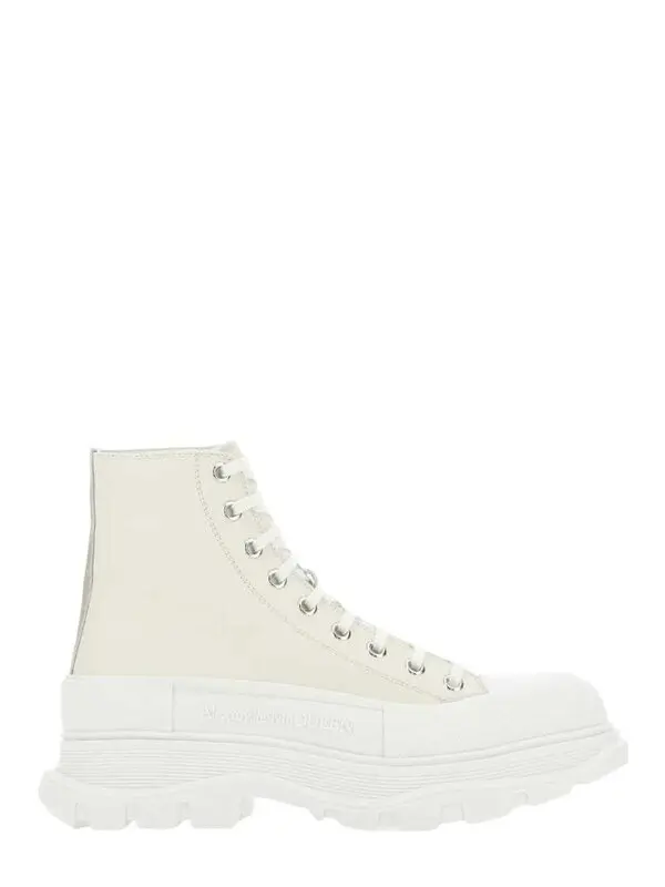 Alexander McQueen Lace-up Chunky Boots - Nude