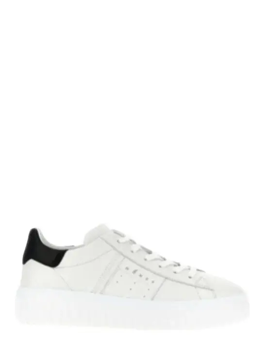 Hogan H-stripes Lace-up Sneakers - White
