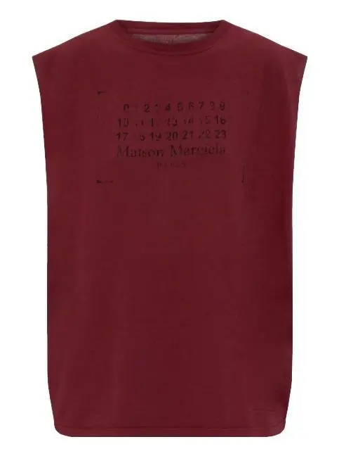 MAISON MARGIELA Crewneck Sleeveless Top - Brown
