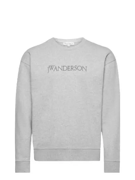 J.W.ANDERSON Logo Embroidery Sweatshirt - Hemp Gray