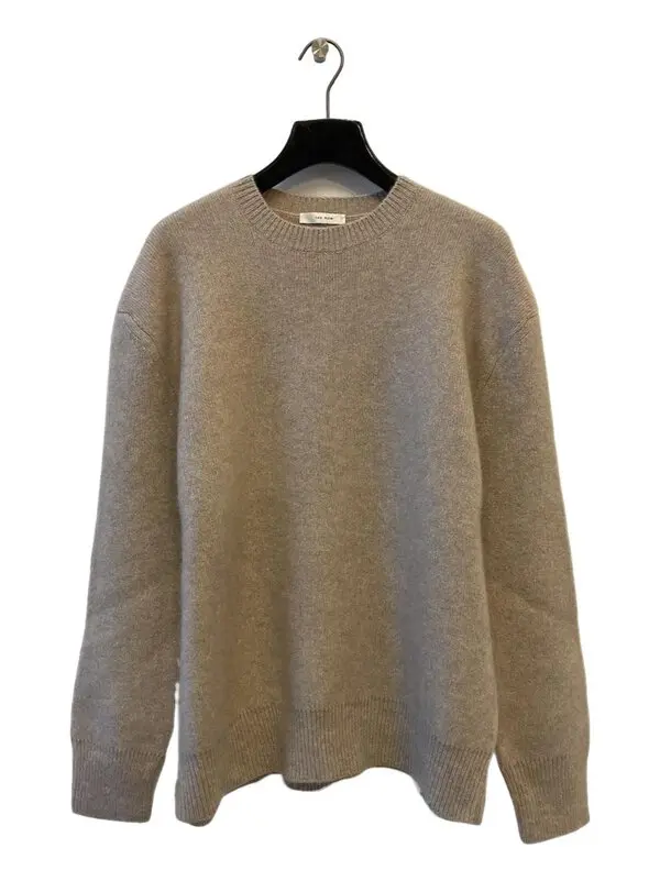 THE ROW Crew Neck Cashmere Sweater - Brown