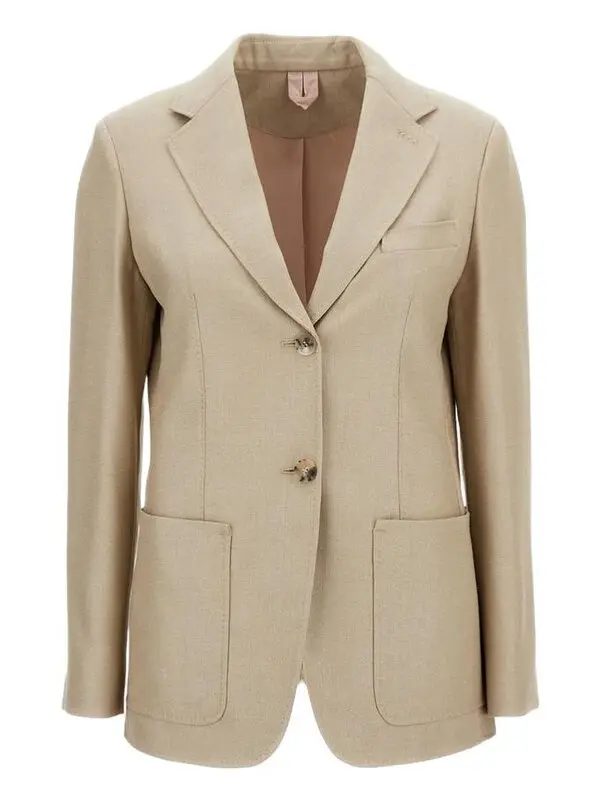 Max Mara Button-fastening Blazer - Beige