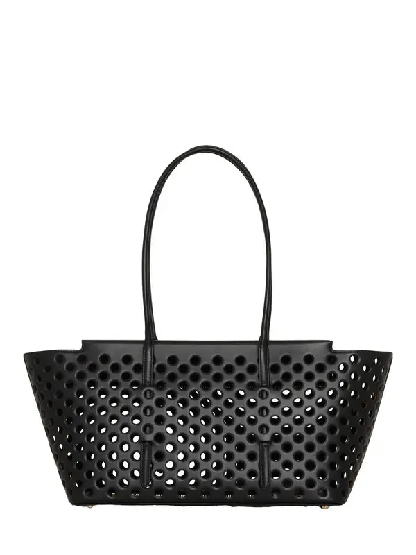 Alaïa Neo Mina 32 Zipped Tote Bag - Black