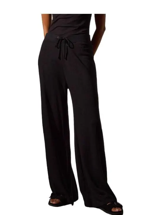 JAMES PERSE Wide-leg Sweatpants - Black