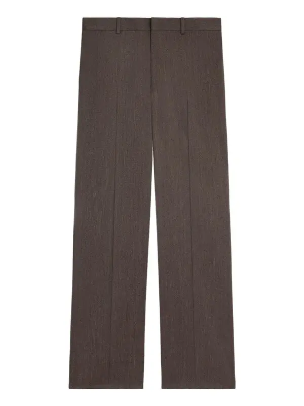 Celine Wool Gabardine Ethan Trousers - Brown