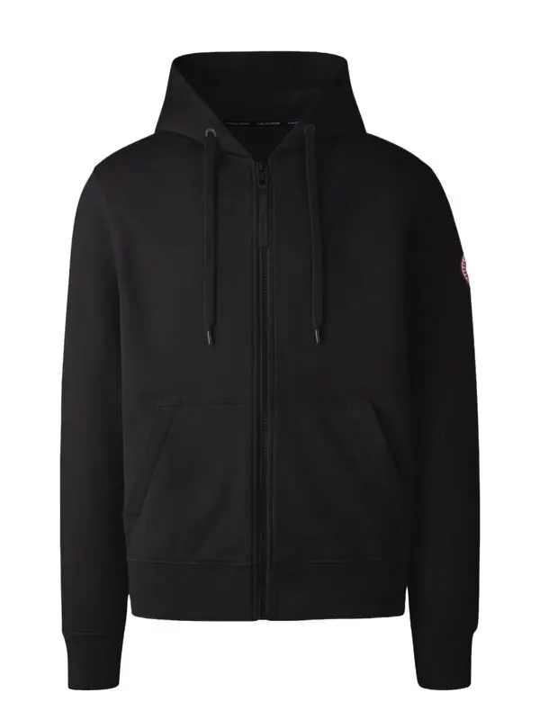 Canada Goose Full Zip Drawstring Hoodie - Black