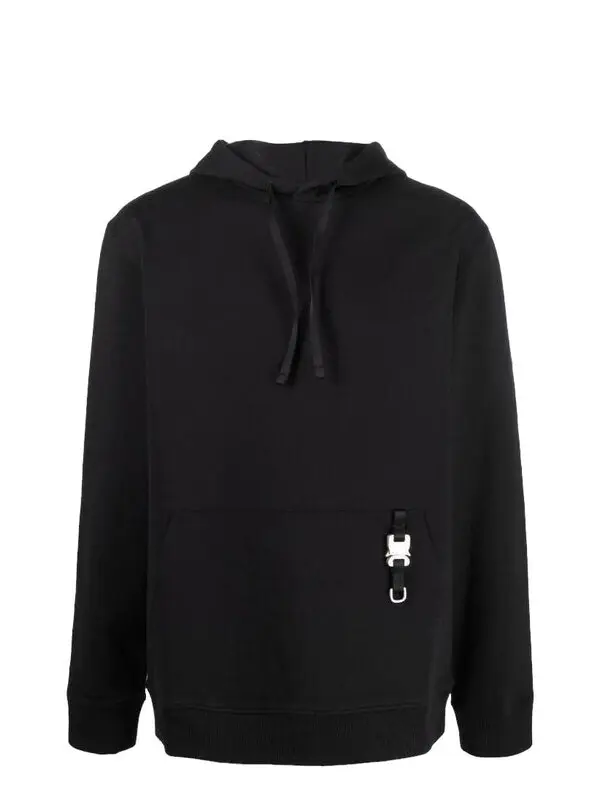 1017 Alyx 9sm 1017 9sm Buckle Detail Hoodie - Black