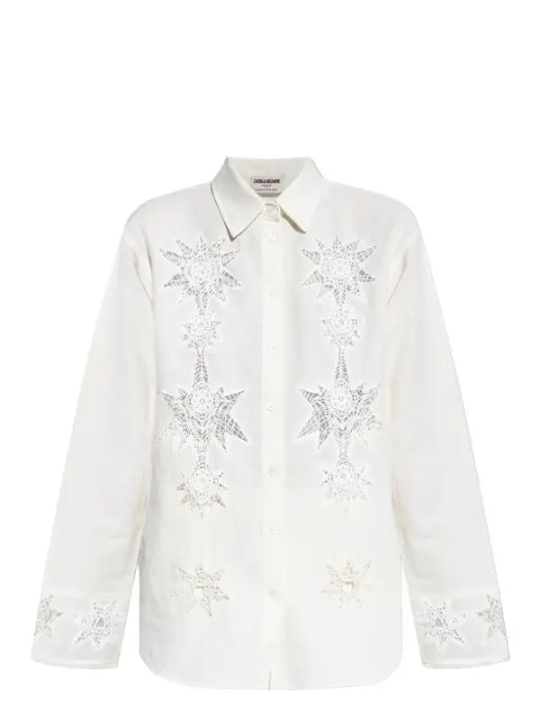 Zadig&Voltaire Embroidered Detail Shirt - White