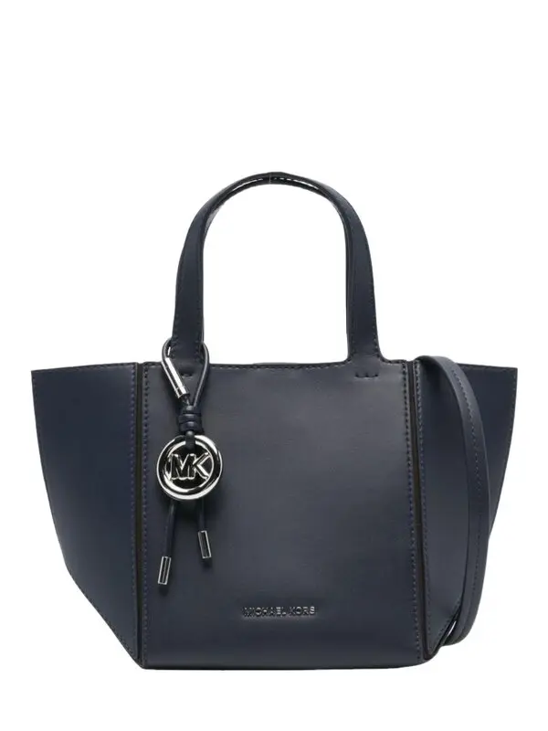 Michael Kors Logo Charm Top Handle Bag - Black