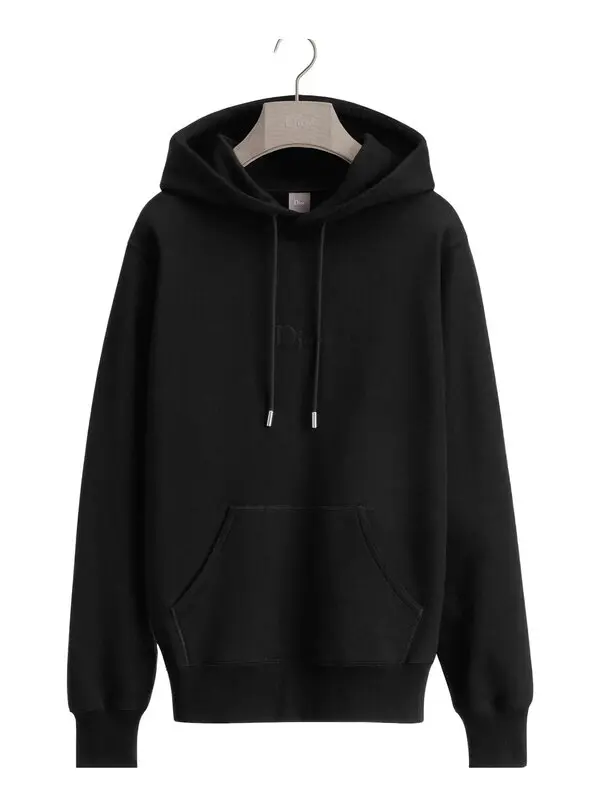 Dior Embroidered Hooded Sweatshirt - Black